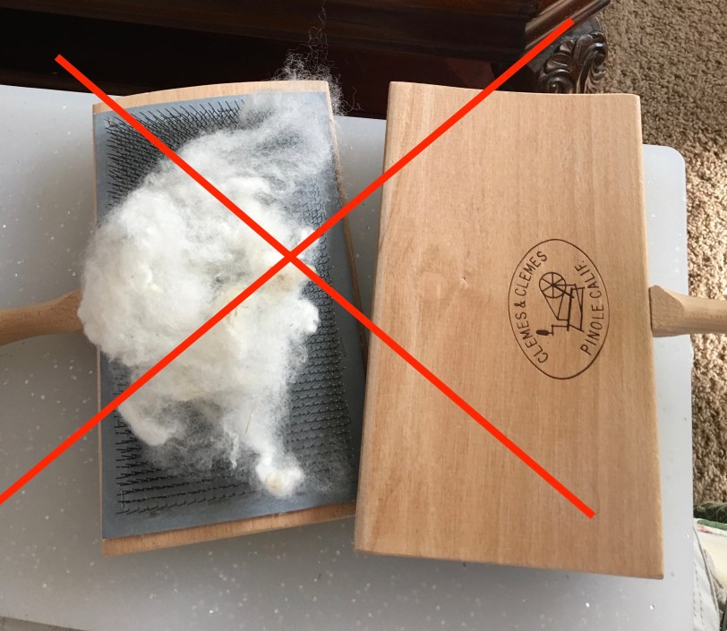 Carding or Combing Wool; goodbye slubs | Whimsical Ewe