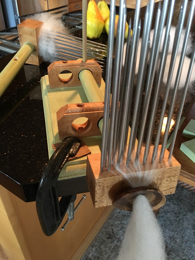 Carding or Combing Wool; goodbye slubs | Whimsical Ewe