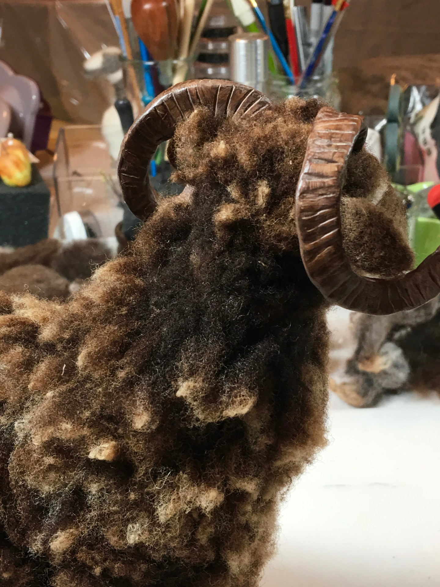 Needle felt a sheep: Nitpicking details | Whimsical Ewe